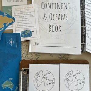 Continents and Oceans - Etsy