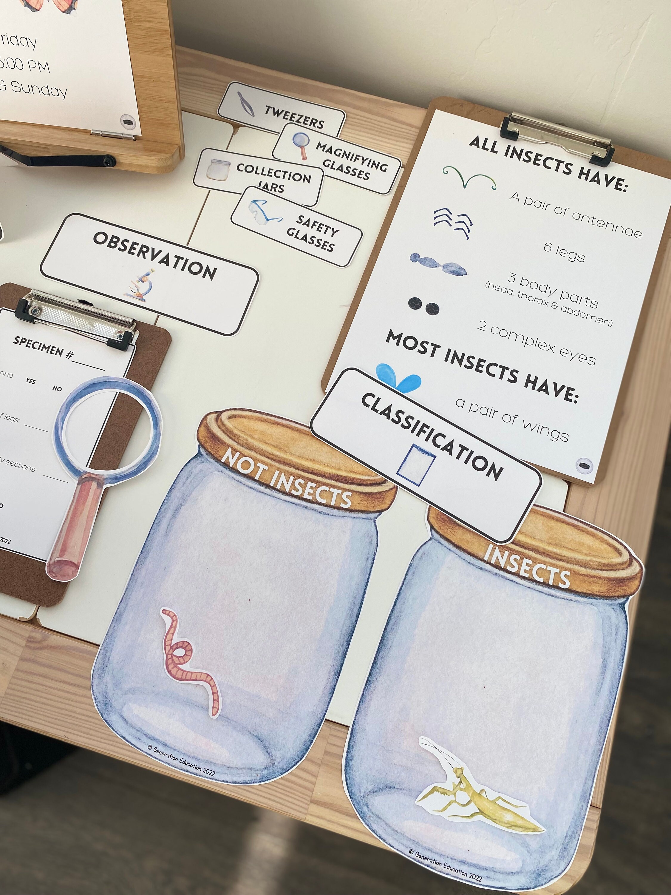 Entomology Lab Dramatic Play Printable - Etsy Canada