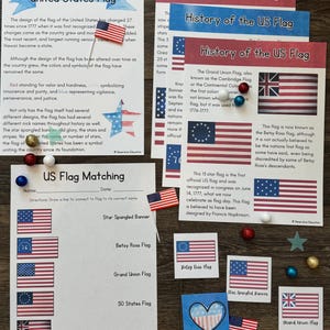 United States Flag History Mini Unit - Etsy