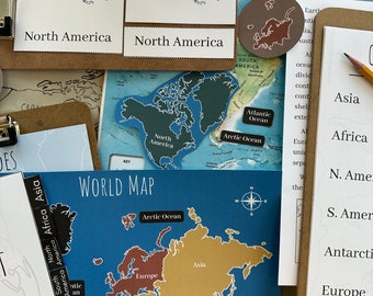 Los 7 Continentes Y Océanos, Los Continentes Del Mundo Para Niños ...