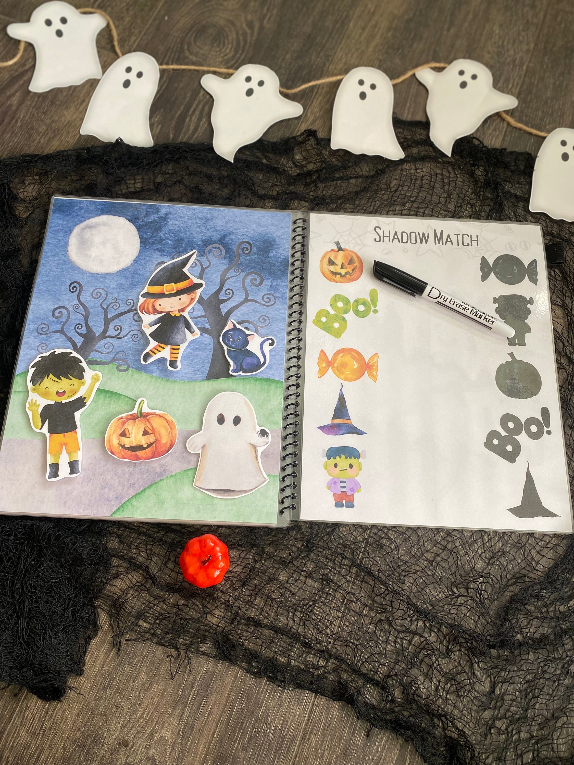 Printable Halloween Busy Book File - Etsy