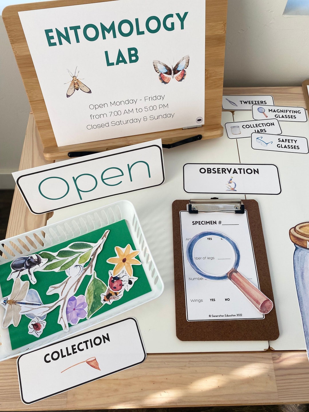 Entomology Lab Dramatic Play Printable - Etsy