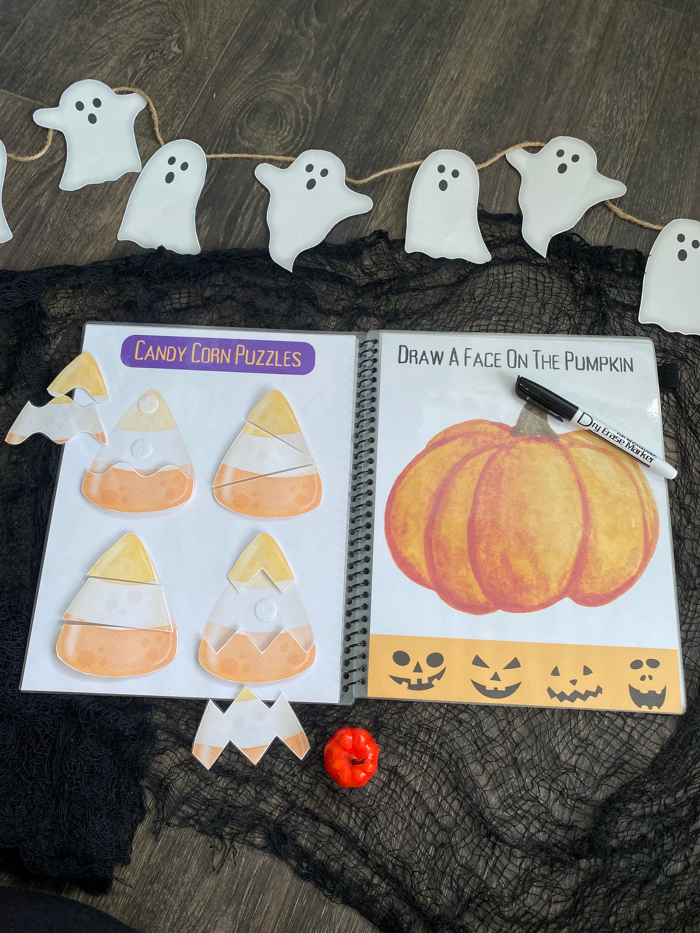 Printable Halloween Busy Book File - Etsy
