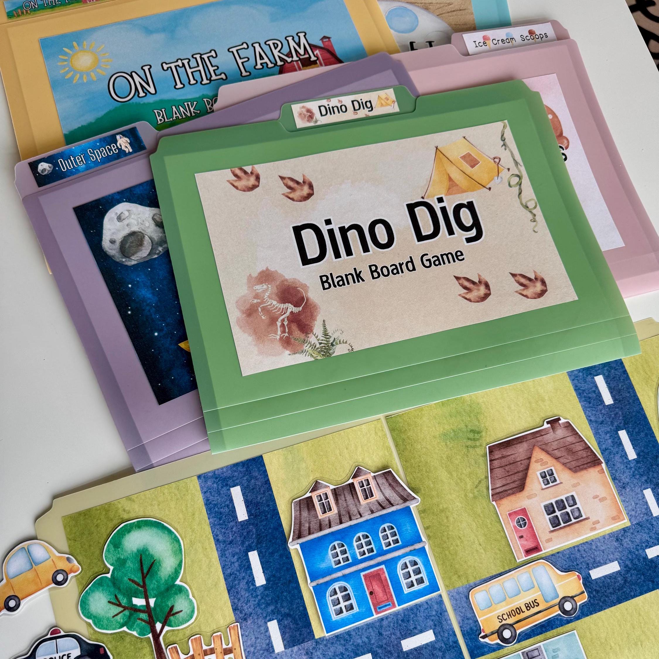 Watercolor Errorless File Folder Games: Activity Learning (6 Files) - Etsy