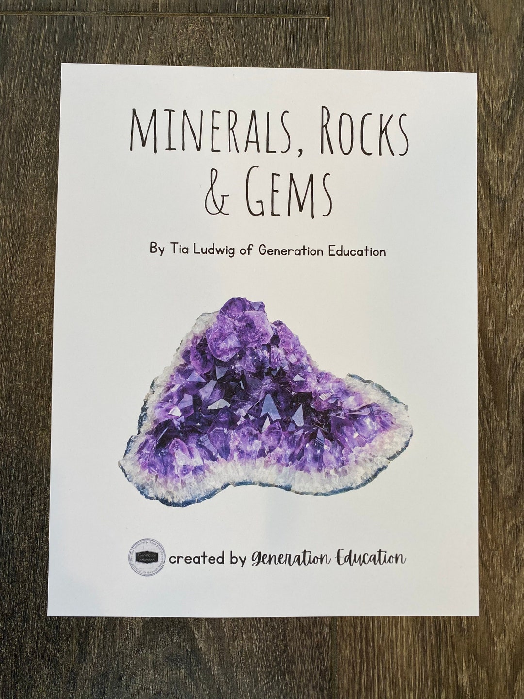 Minerals, Rocks & Gems Mini Unit - Etsy