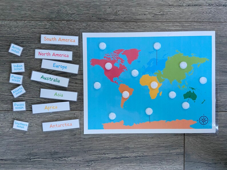 World Map Printable Puzzle - Etsy