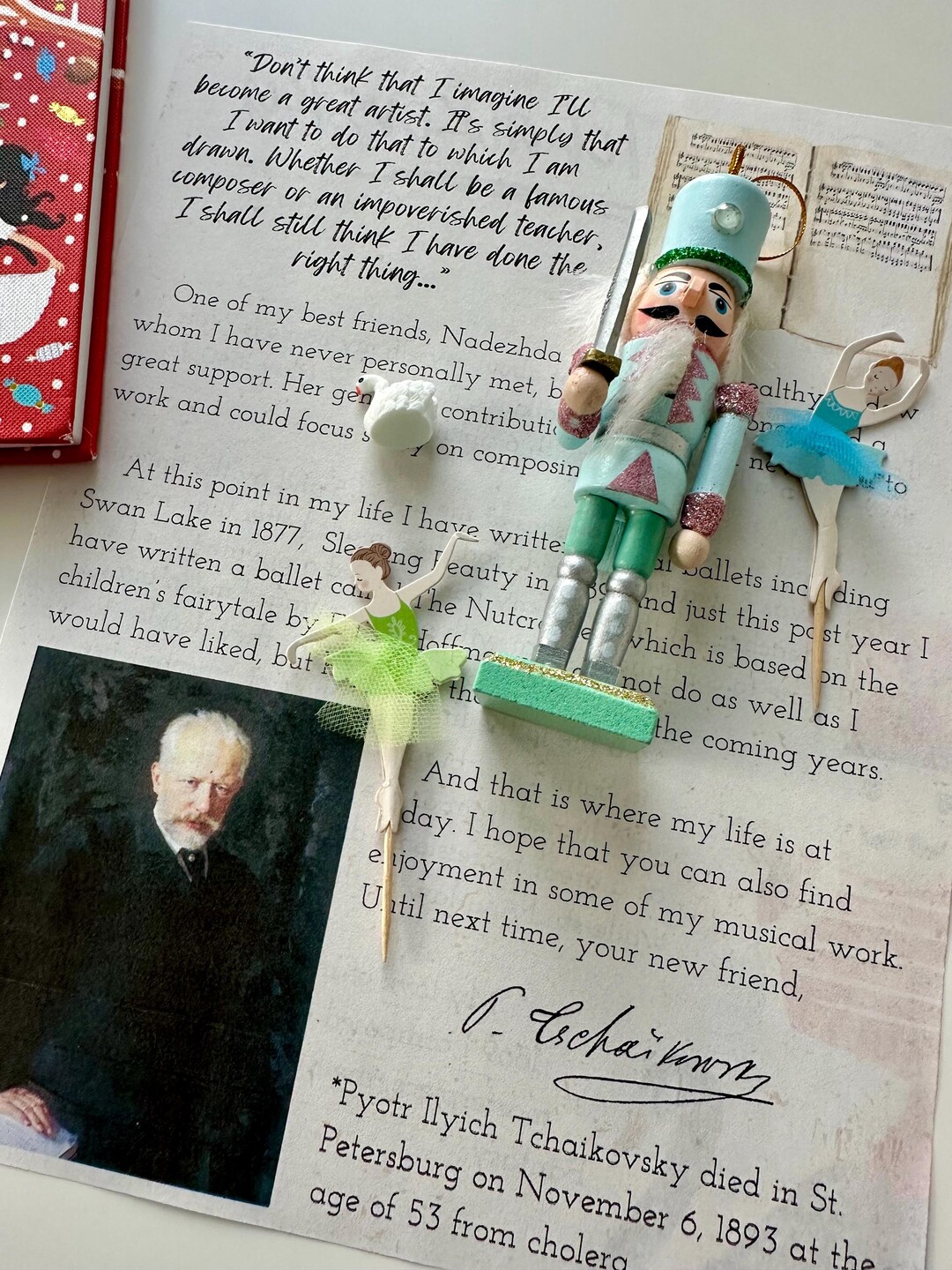 Pyotr Tchaikovsky Nutcracker Letter - Etsy