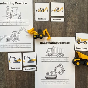 Construction Vehicles Unit - Etsy