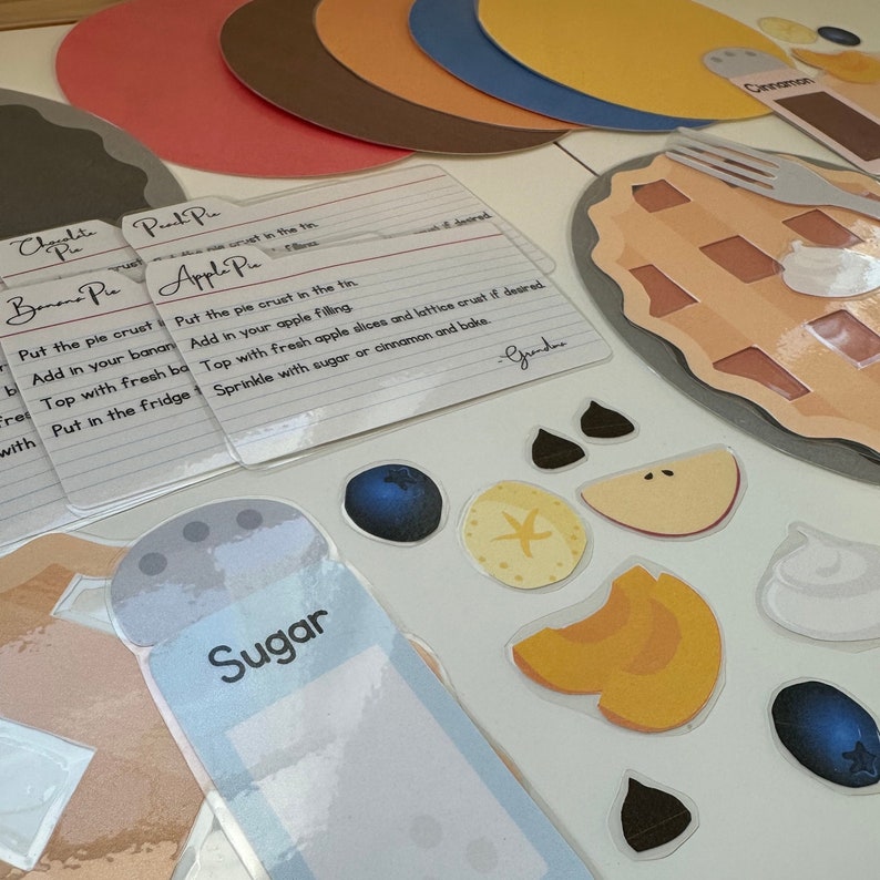 Grandma's Pies Dramatic Play Set: Fall Thanksgiving Activity (digital ...