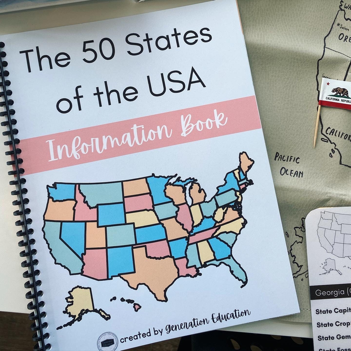The 50 States of the USA Unit, 50 States Geography Unit, USA States - Etsy