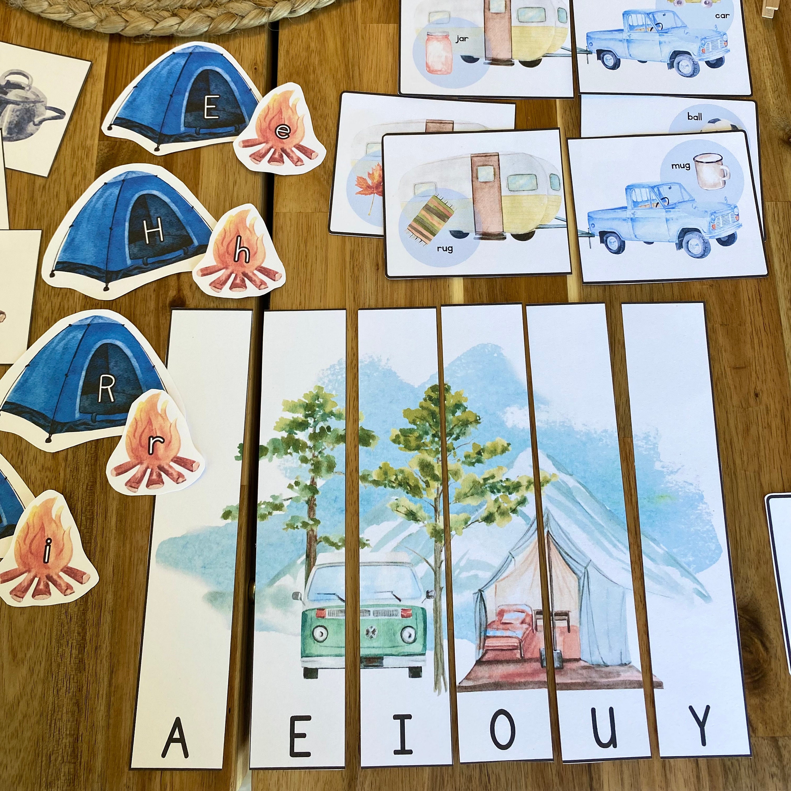 Camping Themed Early Math and Literacy Pack - Etsy