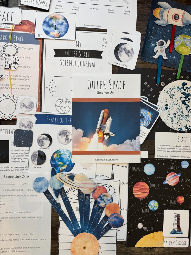 Outer Space Science Unit - Etsy