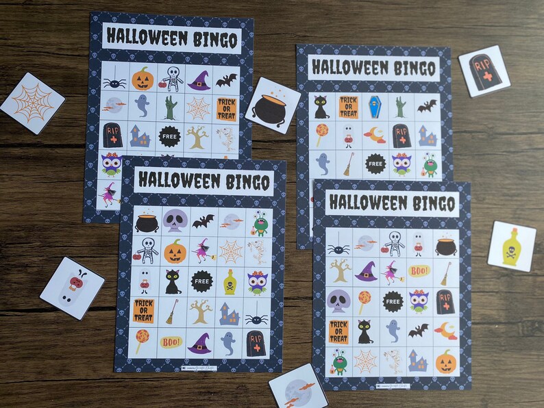 Halloween Bingo Game: Printable Party Activity (digital Download) - Etsy