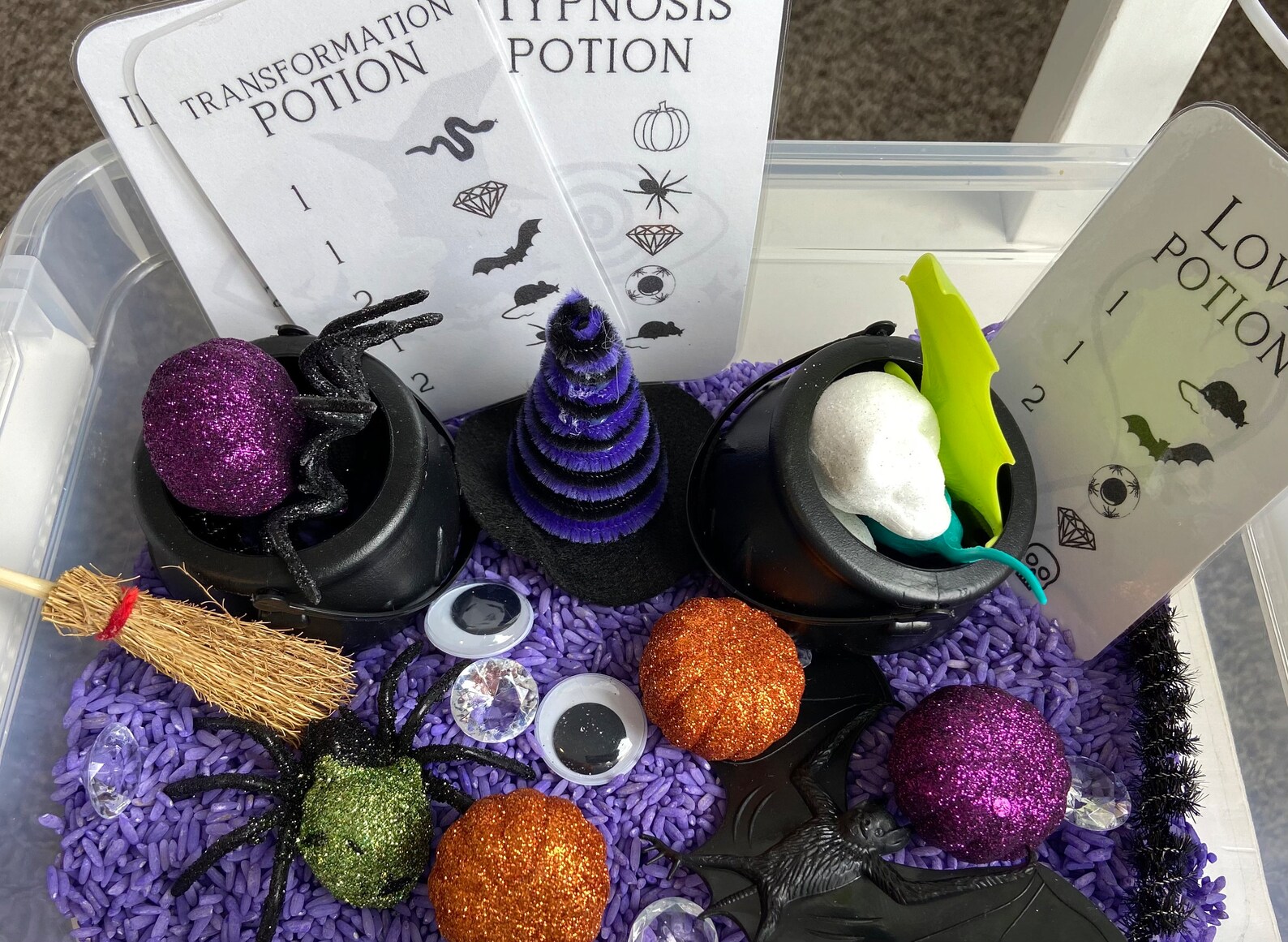 Witches Brew Halloween Sensory Bin - Etsy