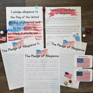 United States Flag History Mini Unit - Etsy