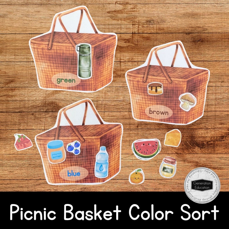 Picnic Basket Color Sort - Etsy