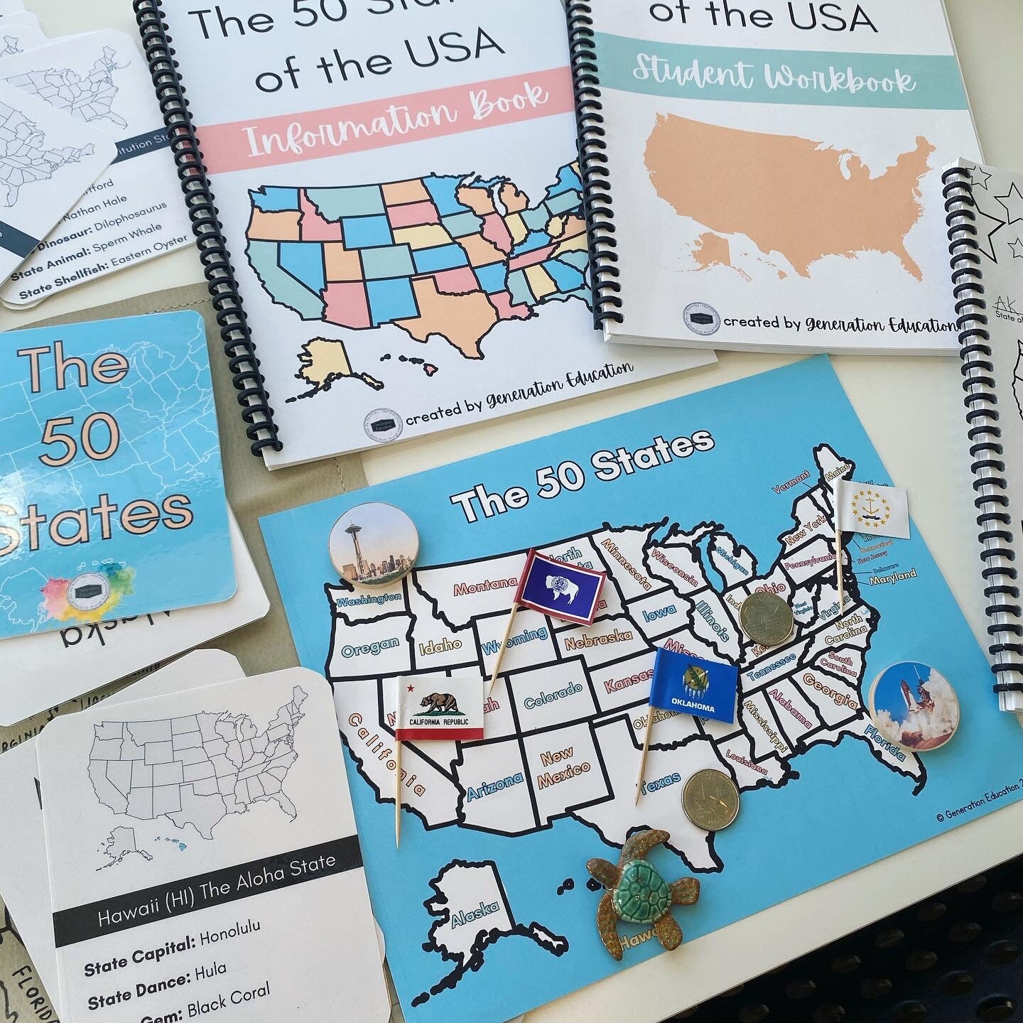 The 50 States of the USA Unit, 50 States Geography Unit, USA States - Etsy