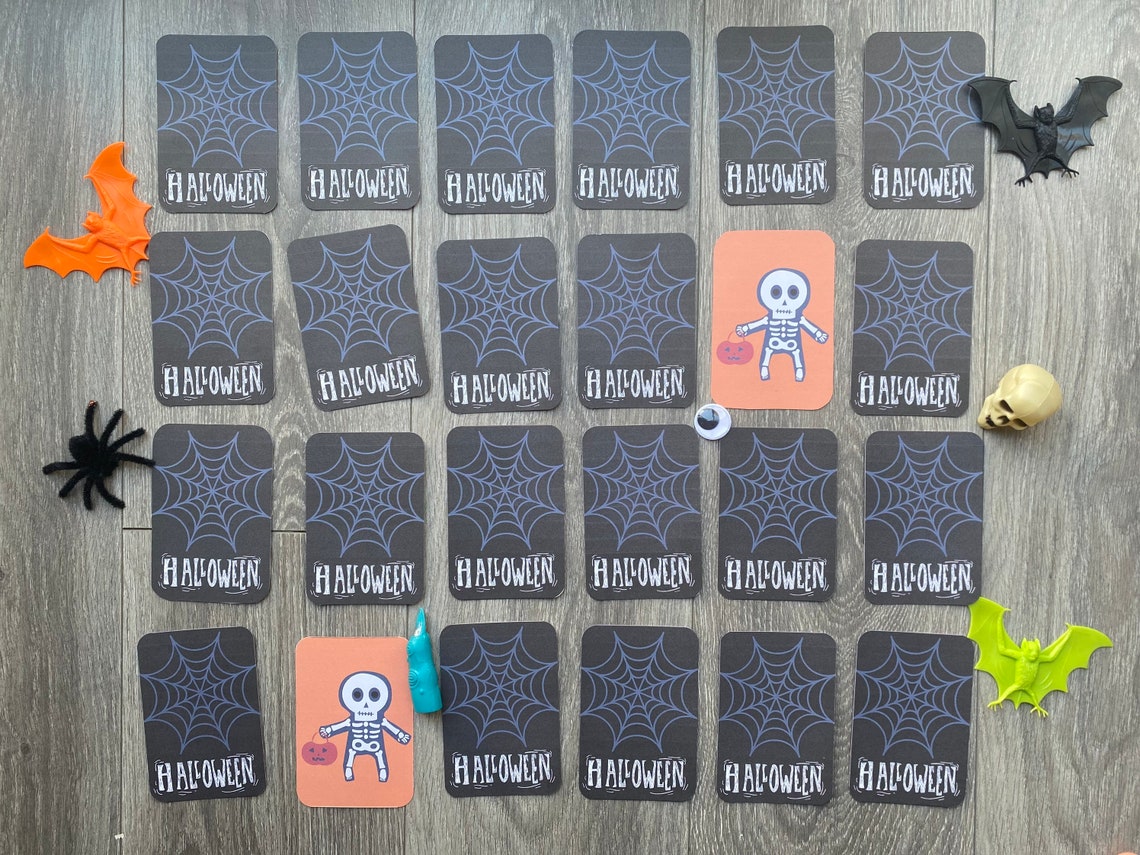 Halloween Memory Game - Etsy