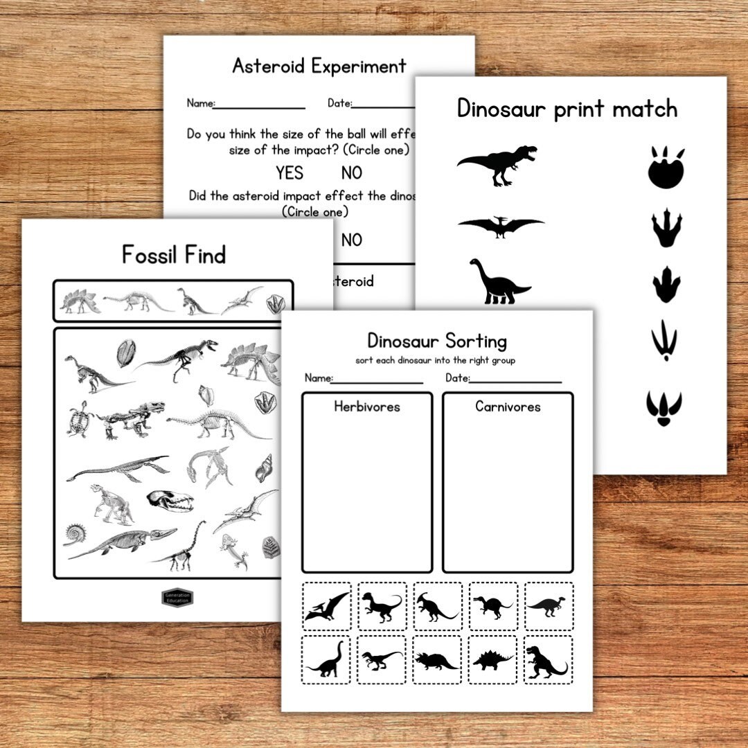 Mini Dinosaur Science Unit - Etsy