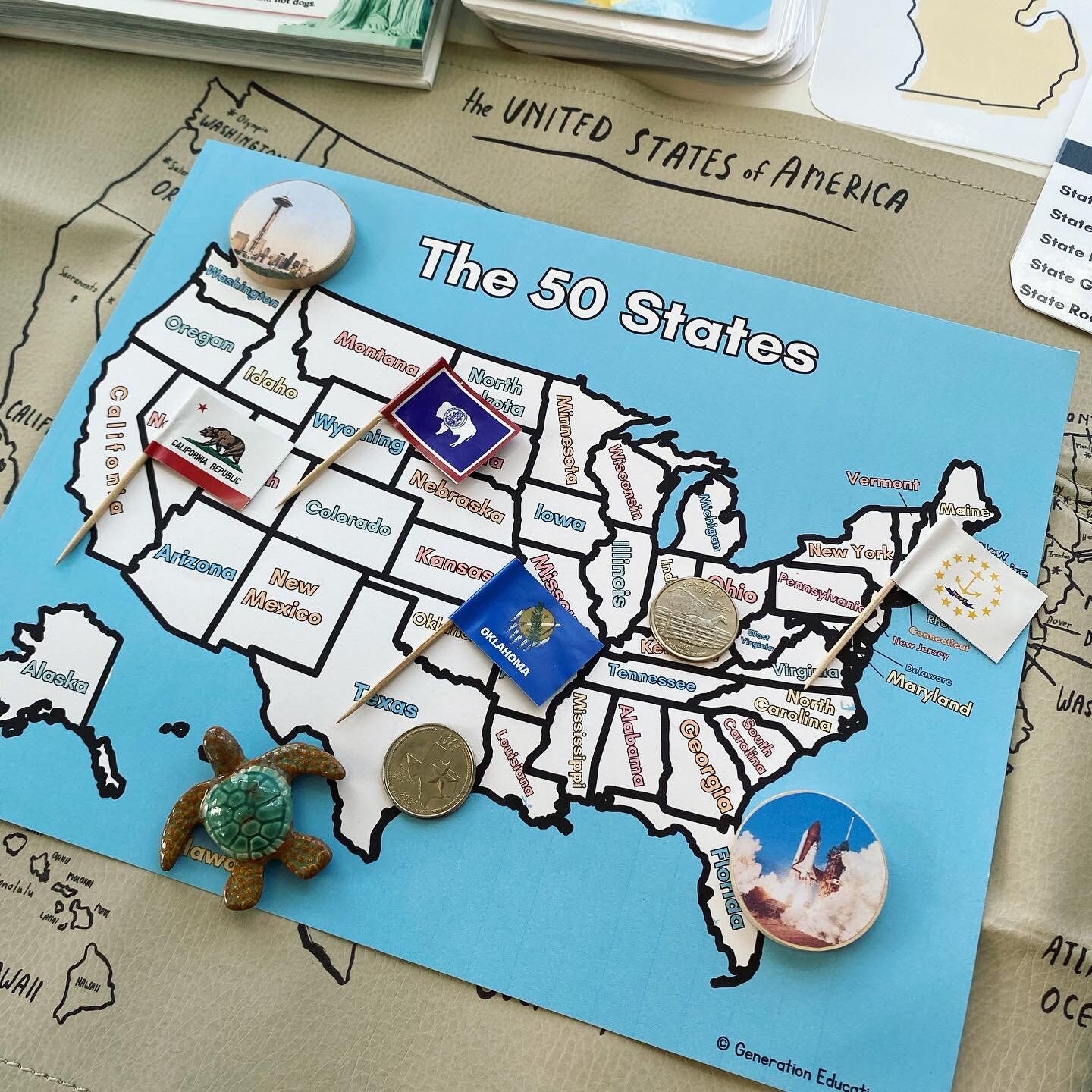 The 50 States of the USA Unit, 50 States Geography Unit, USA States - Etsy