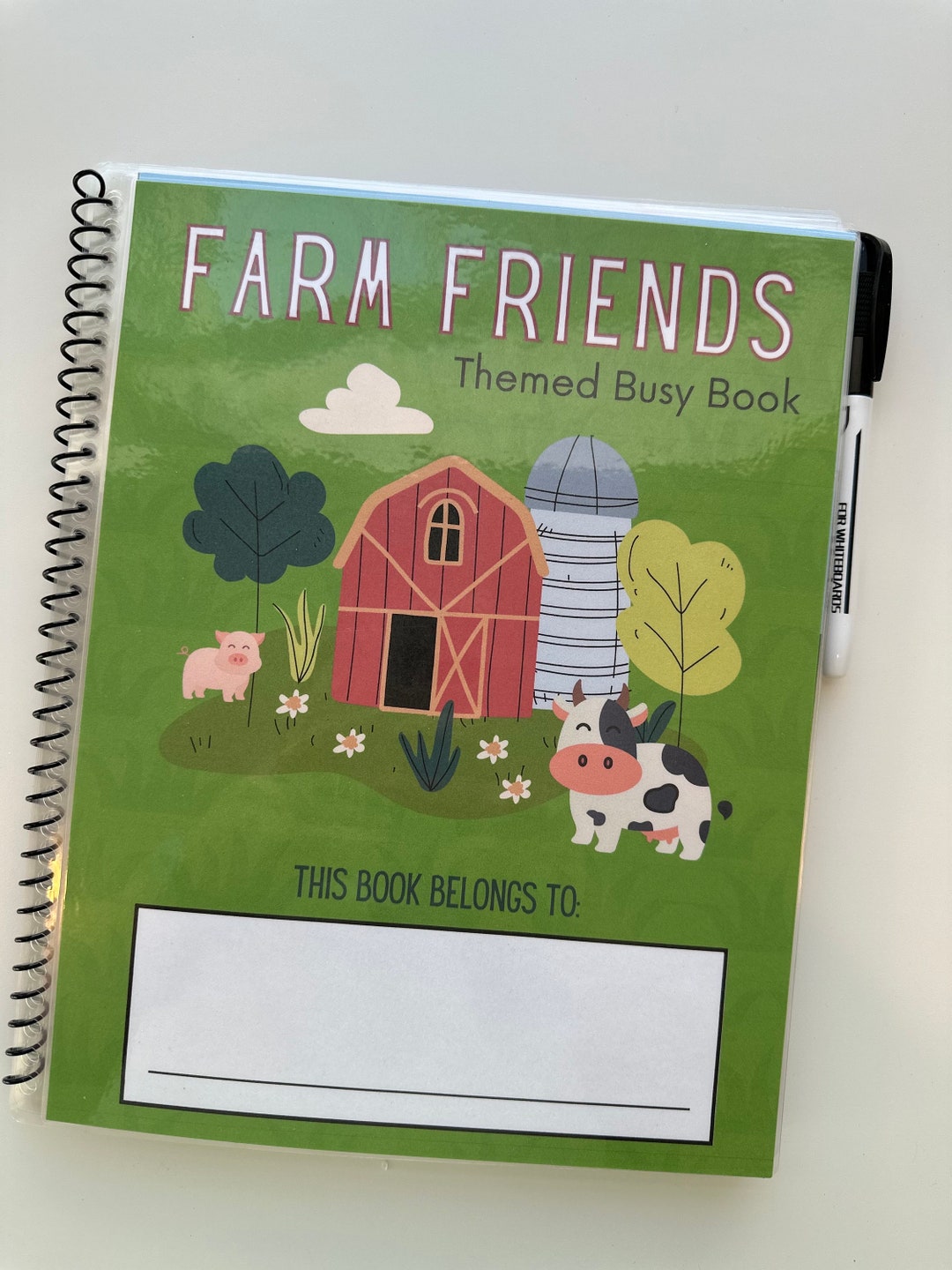 Farm Themed Busy Book, Preschool Busy Book, Farm Animals Busy Book - Etsy