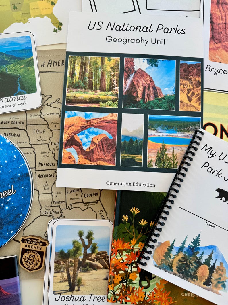 US National Parks Introduction: Geography Unit & Journal - Etsy