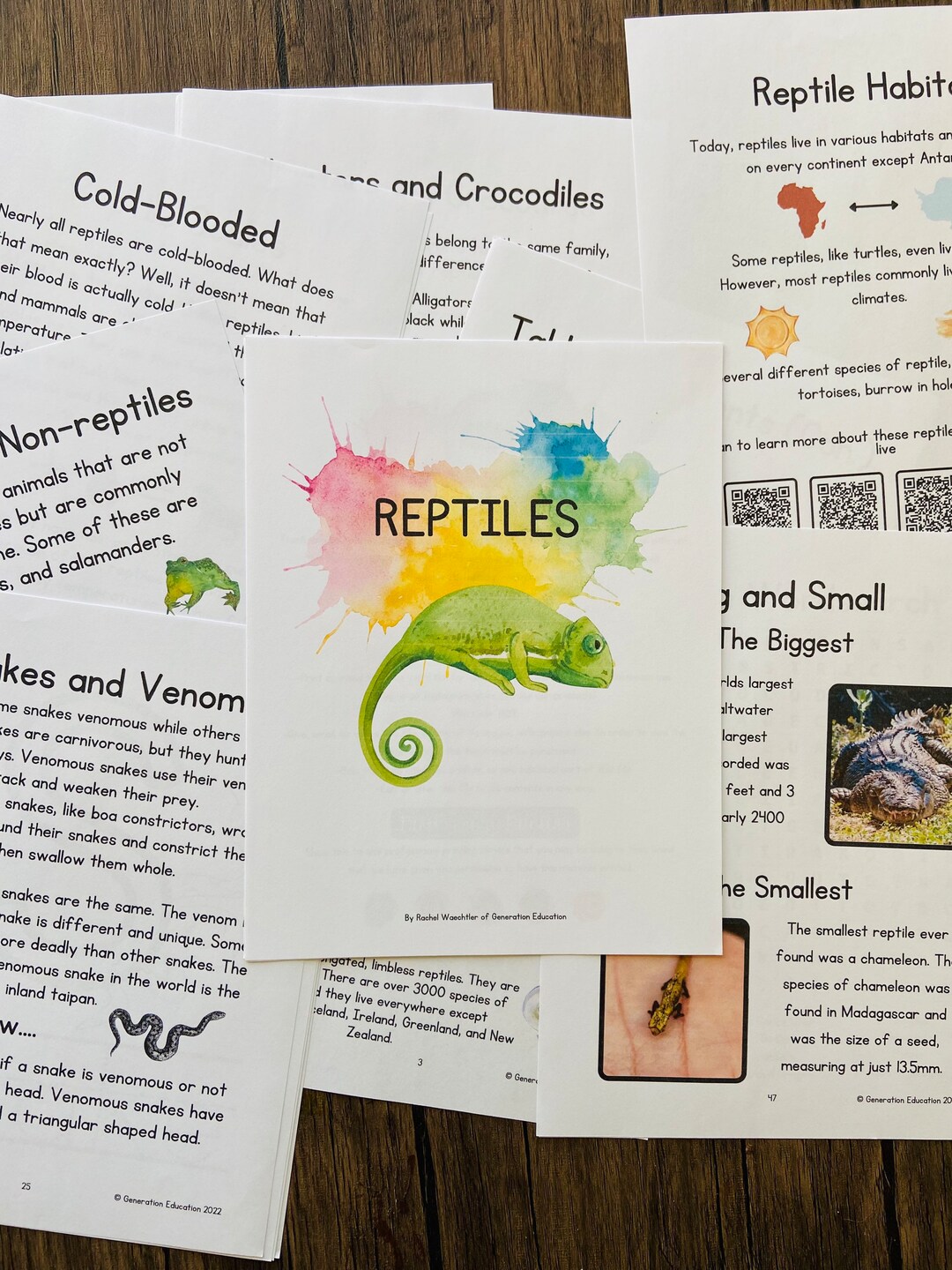Reptiles Mini Unit - Etsy