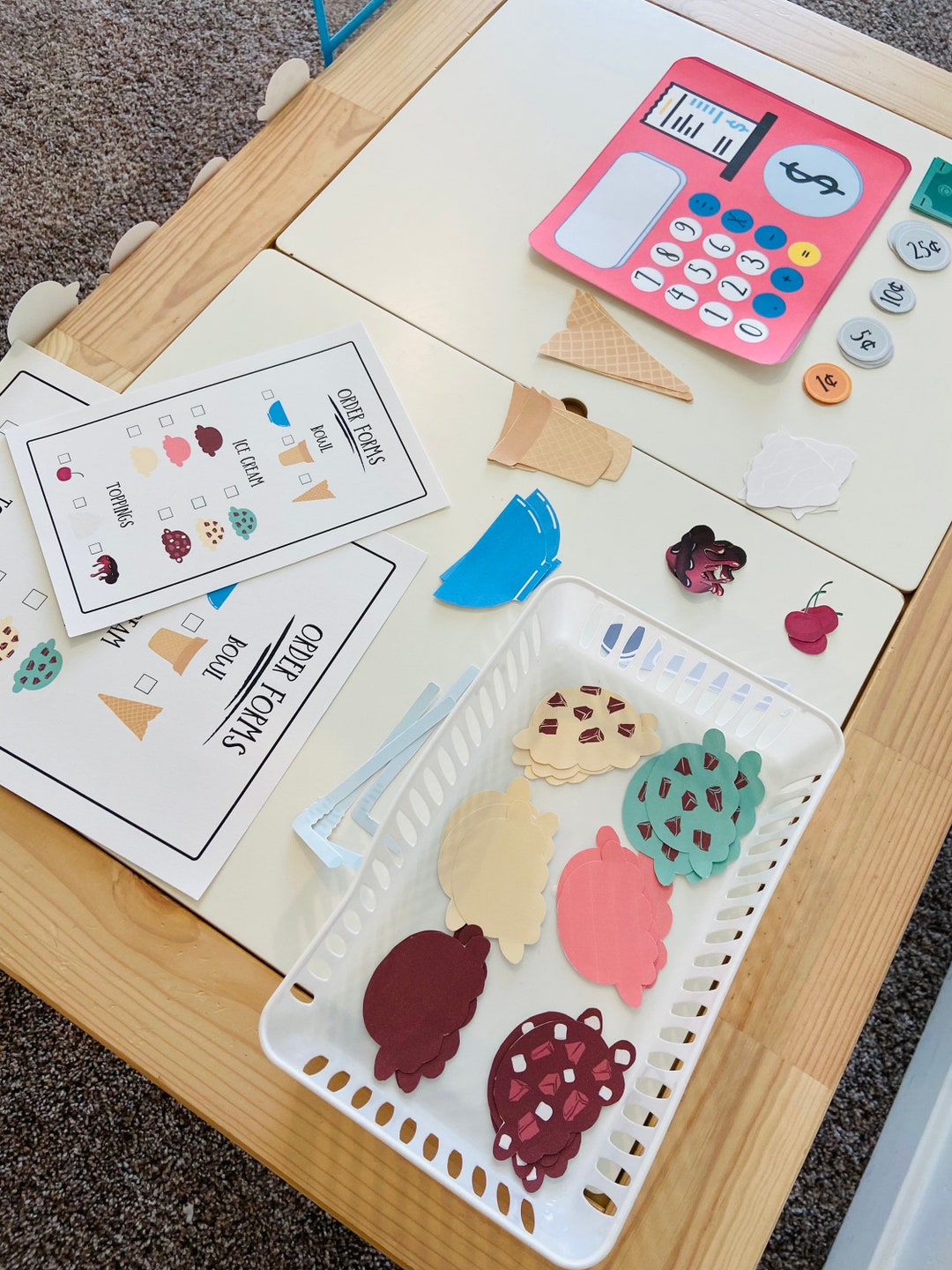 Printable Ice Cream Shop Dramatic Play Set - Etsy