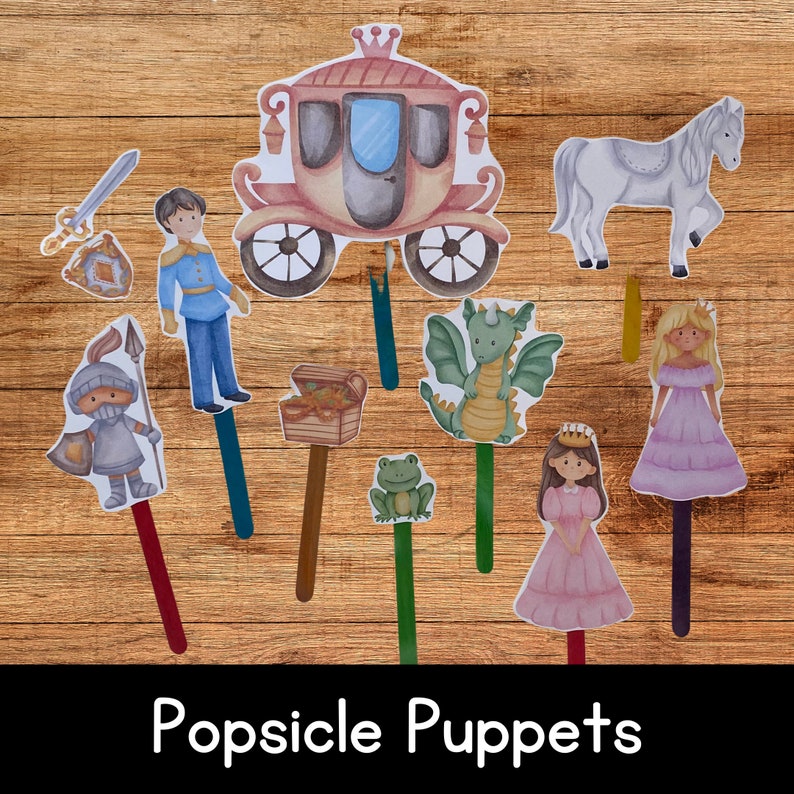 Fairy Tale Unit: Kids' Crafts, Puppets, and Audio Stories - Etsy