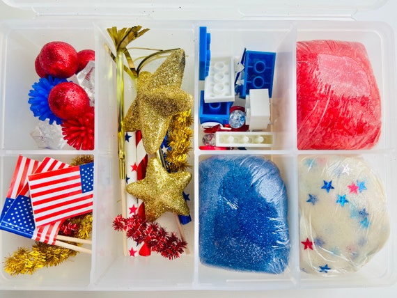 4th of July Playdough Kit - Etsy