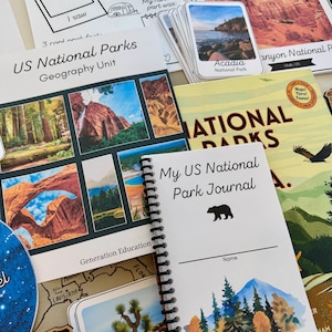 US National Parks Introduction: Geography Unit & Journal - Etsy