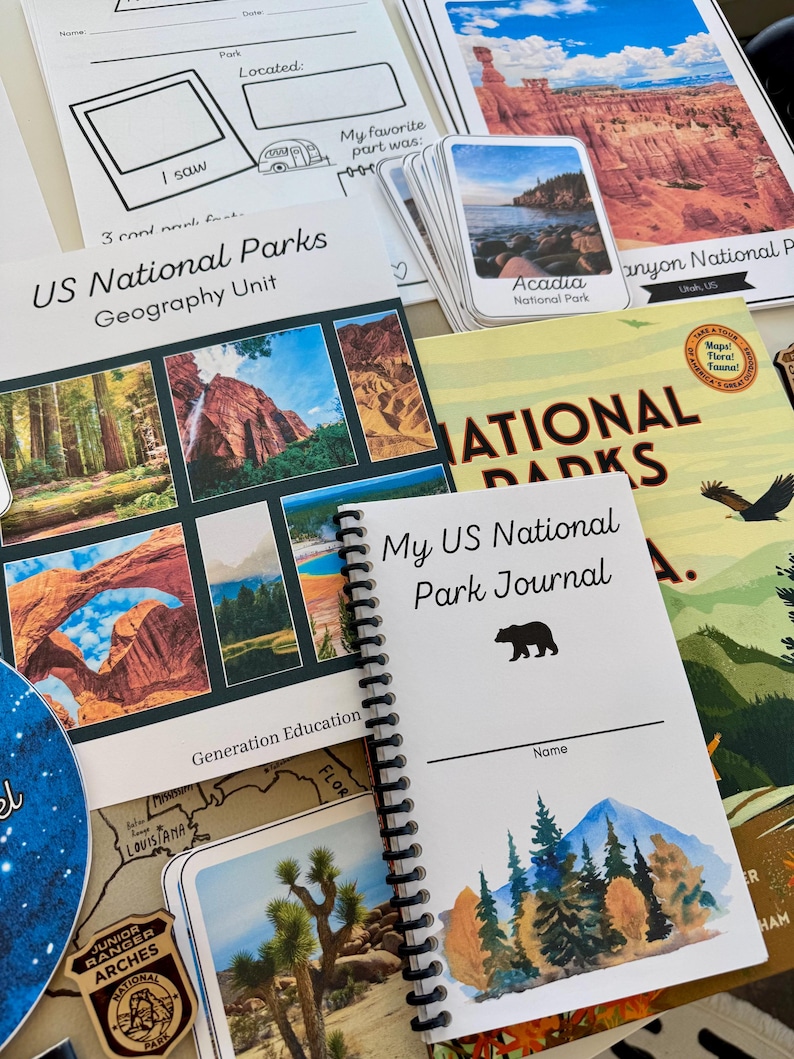 US National Parks Introduction: Geography Unit & Journal - Etsy