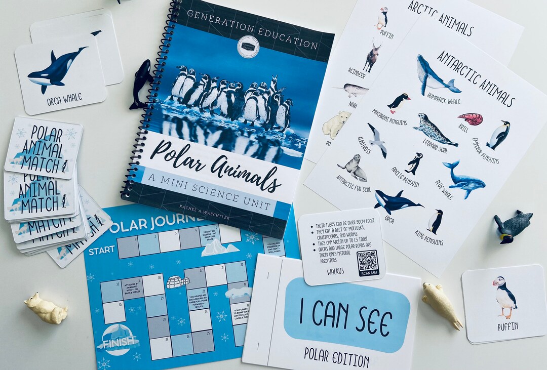 Printable Polar Animals Science Unit - Etsy