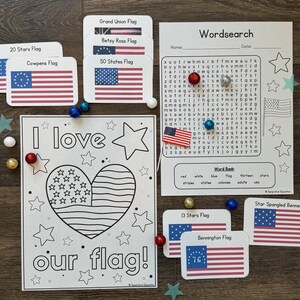 United States Flag History Mini Unit - Etsy