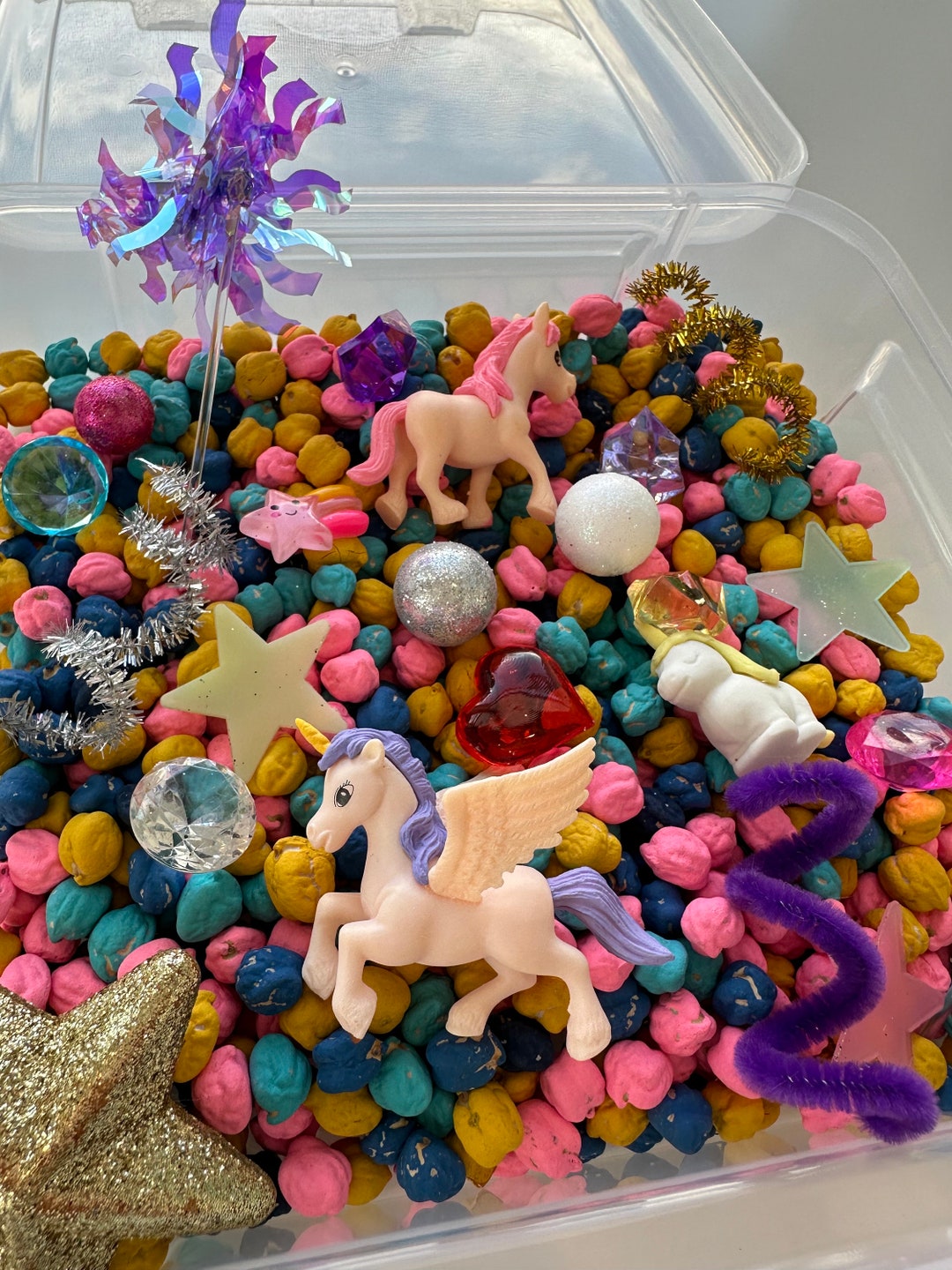 Unicorn Sensory Bin, Unicorn Sensory Kit, Sensory Bin, Unicorn Play Kit ...