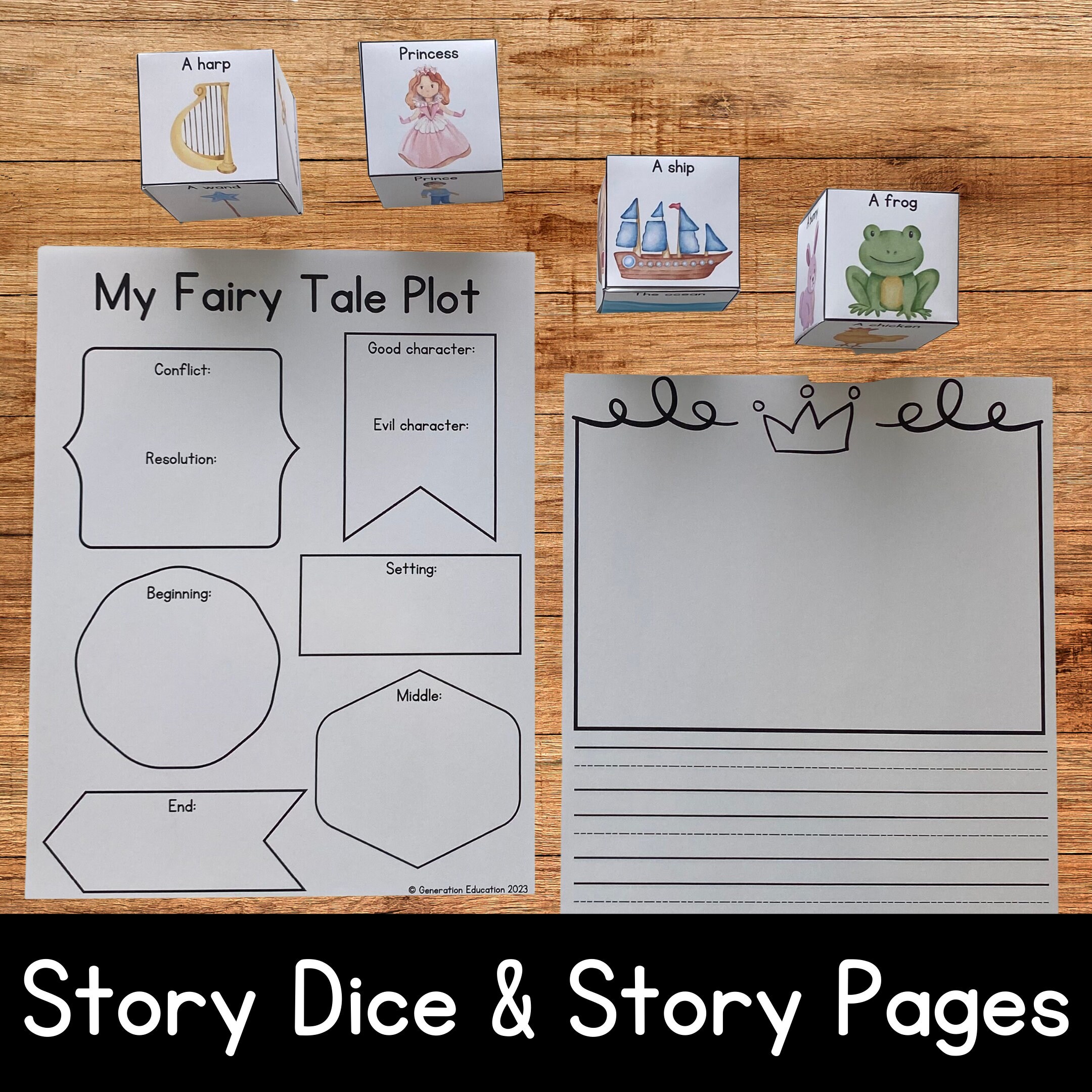 Fairy Tale Unit: Kids' Crafts, Puppets, and Audio Stories - Etsy