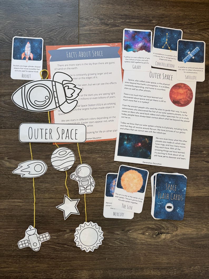 Outer Space Science Unit - Etsy