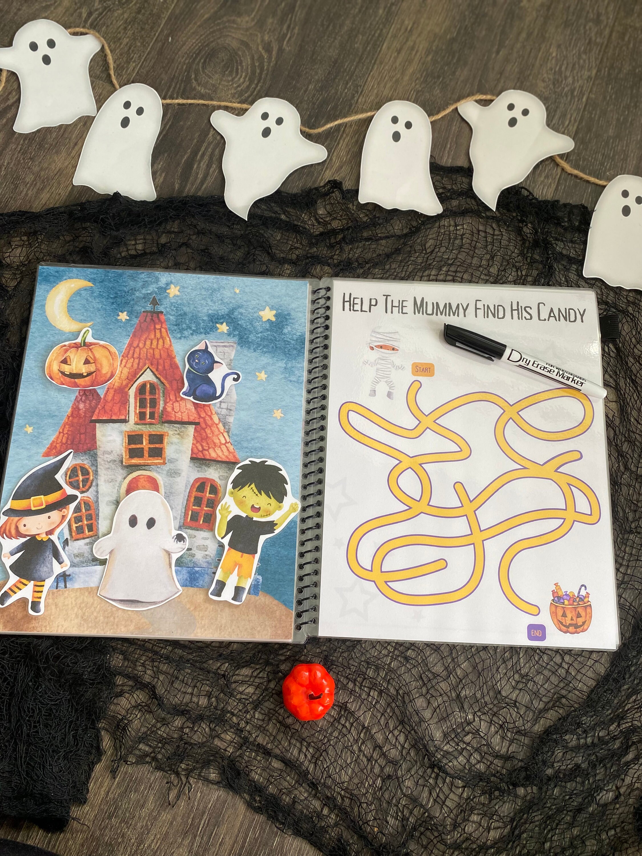 Printable Halloween Busy Book File - Etsy