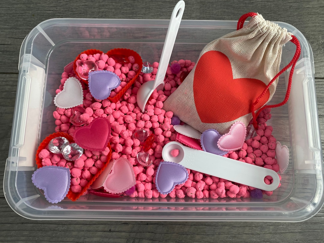 Valentines Baking Sensory Bin - Etsy