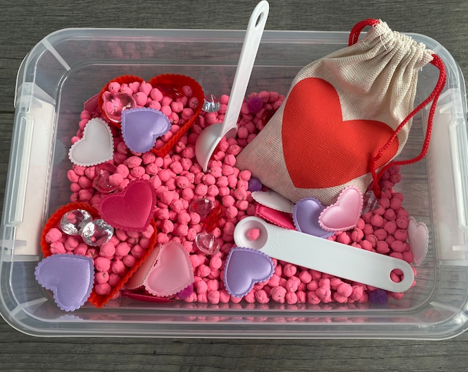 Valentines Baking Sensory Bin - Etsy