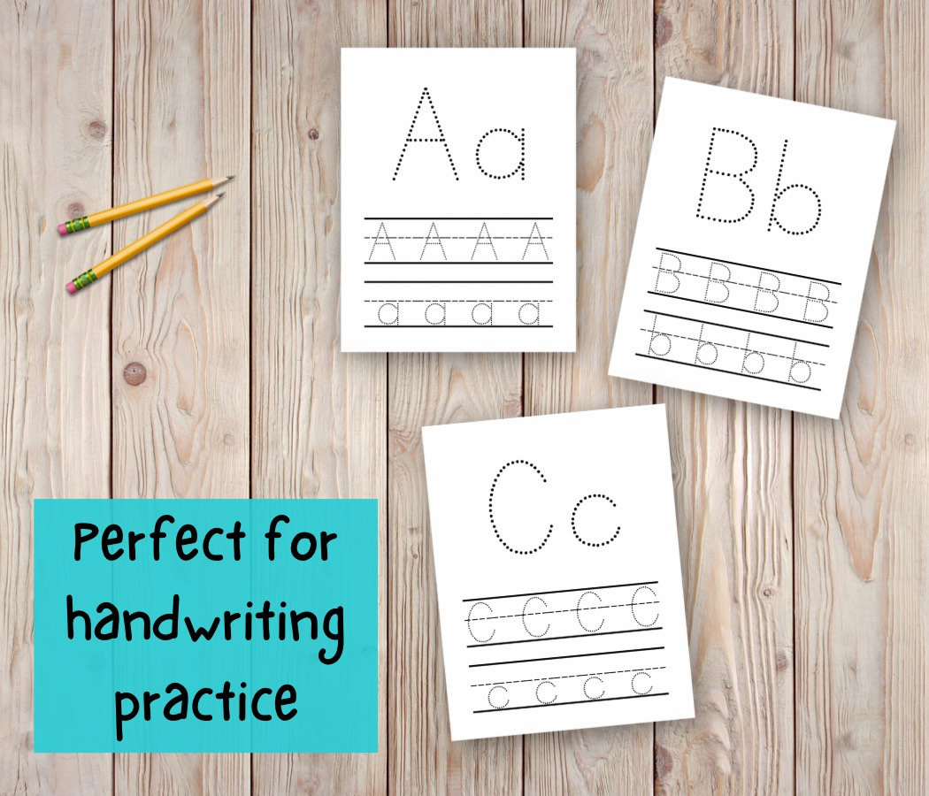 Printable Letter Tracing and Handwriting Sheets, Tracing Worksheets, 26 ...