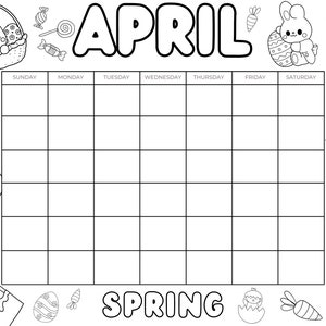 Printable 12-month Coloring Calendar for Kids – Fun, Cute Animal Themes ...