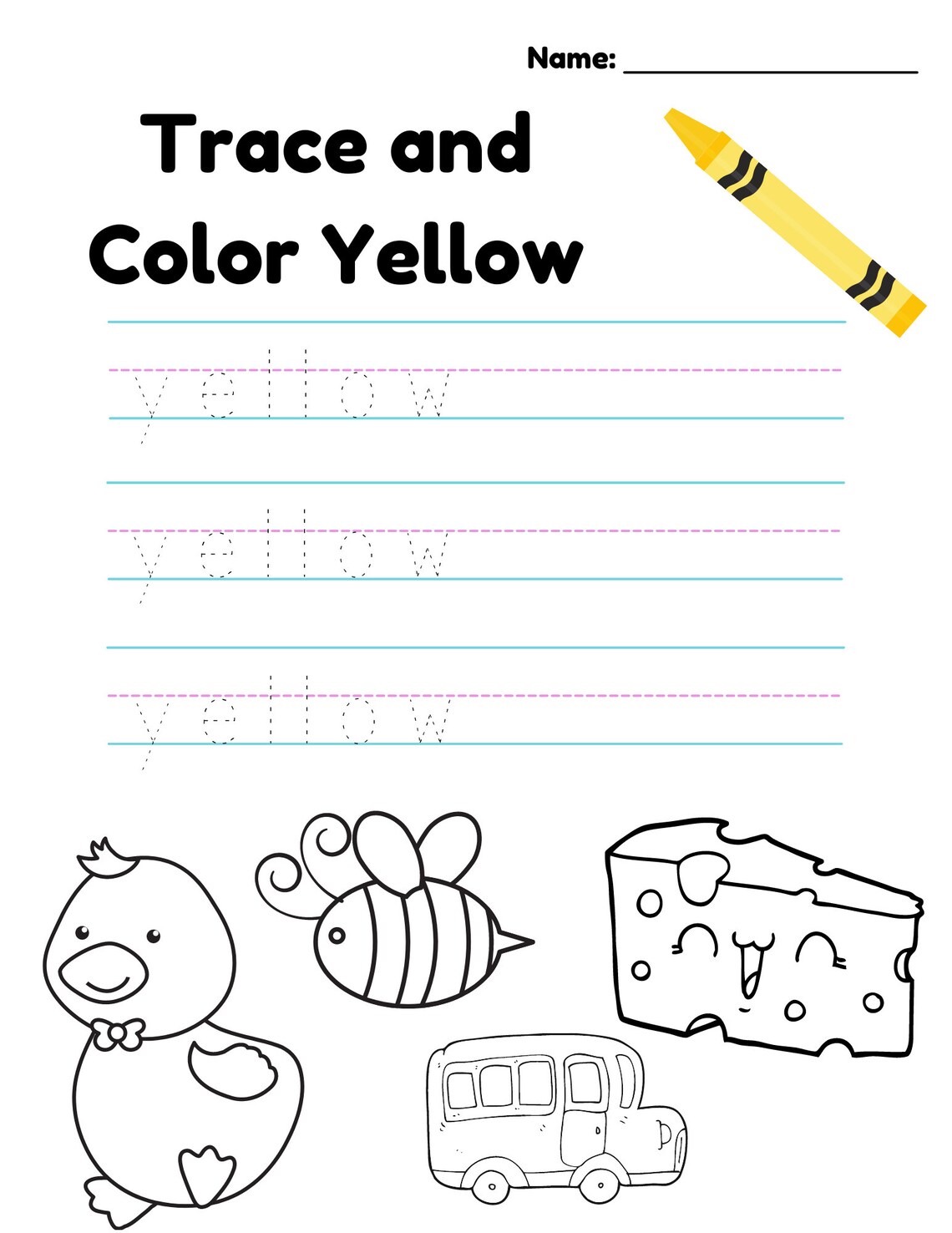 Printable Worksheet, Alphabet Tracing, Word Tracing for Preschool and ...