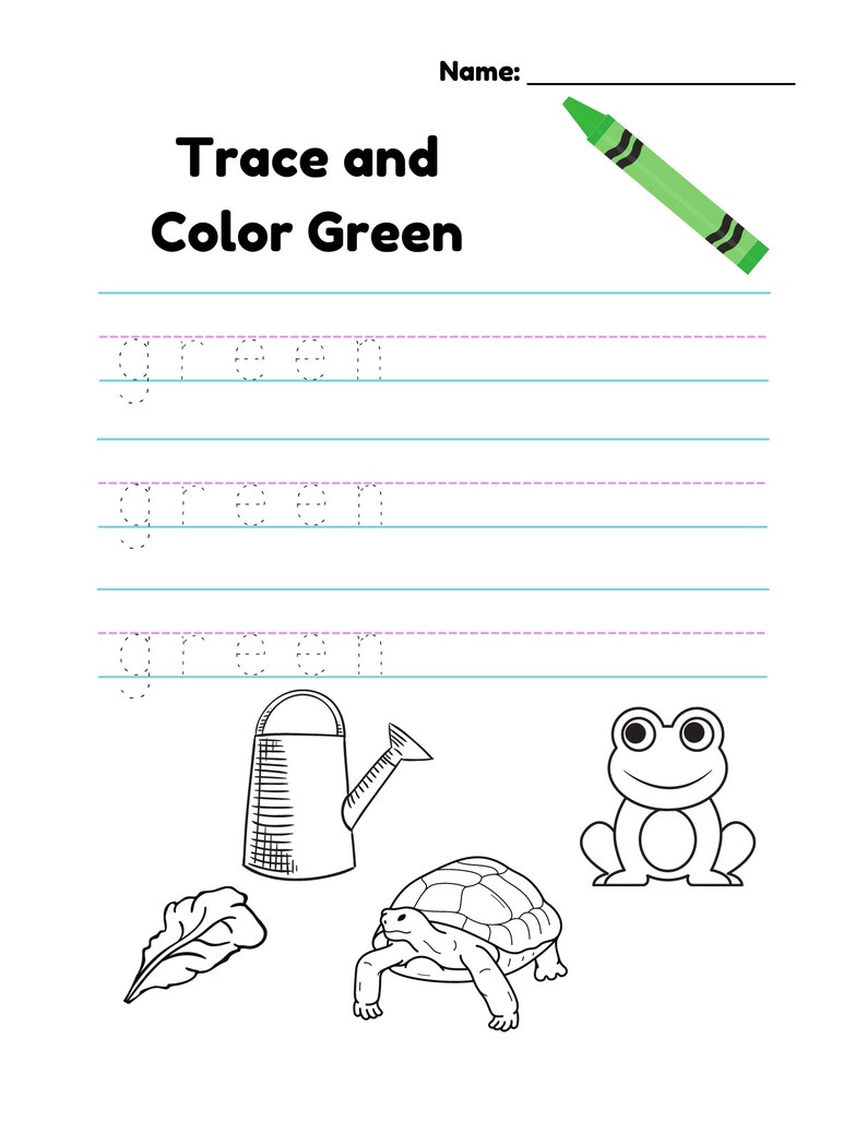 Back to School Printable Activities, Color Worksheets for Preschool ...