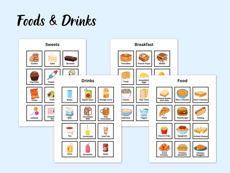 Printable Communication Cards for Nonverbal Kids & Families | 11x8.5 ...