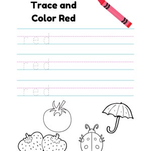 Back to School Printable Activities, Color Worksheets for Preschool ...