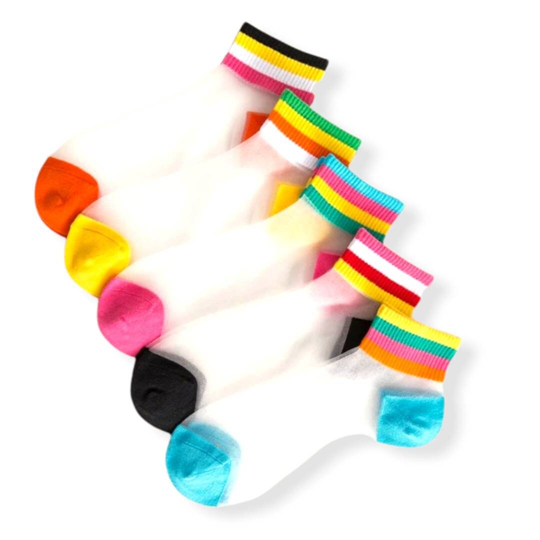 Transparent Socks, Retro Mesh Socks,lace Socks, Women Sheer Socks ...