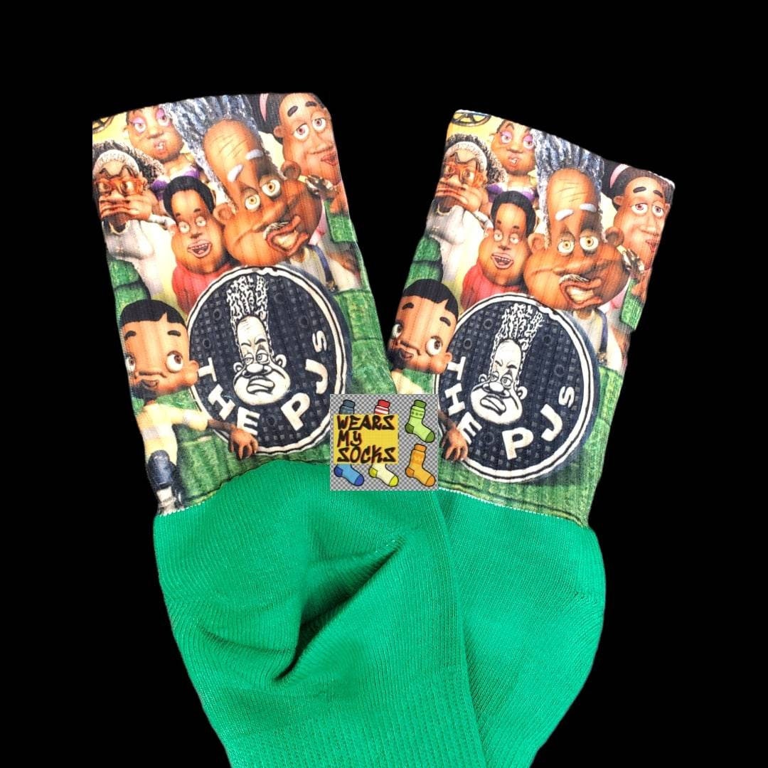 Cartoon Vintage the Pj"s Socks Black TV Show - Etsy