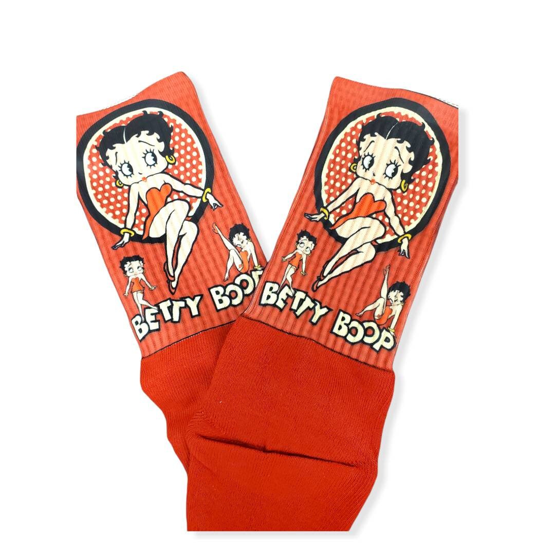 Betty Sock Boop Vintage Socks Graphic Sock Design - Etsy