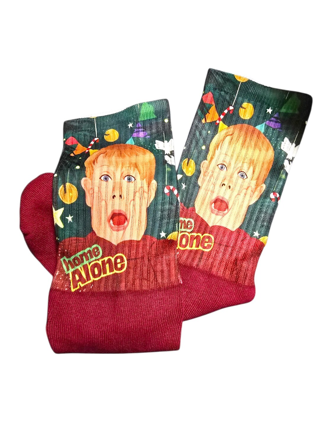 Christmas Home Alone Custom Printed Personalize Graphic Sock - Etsy